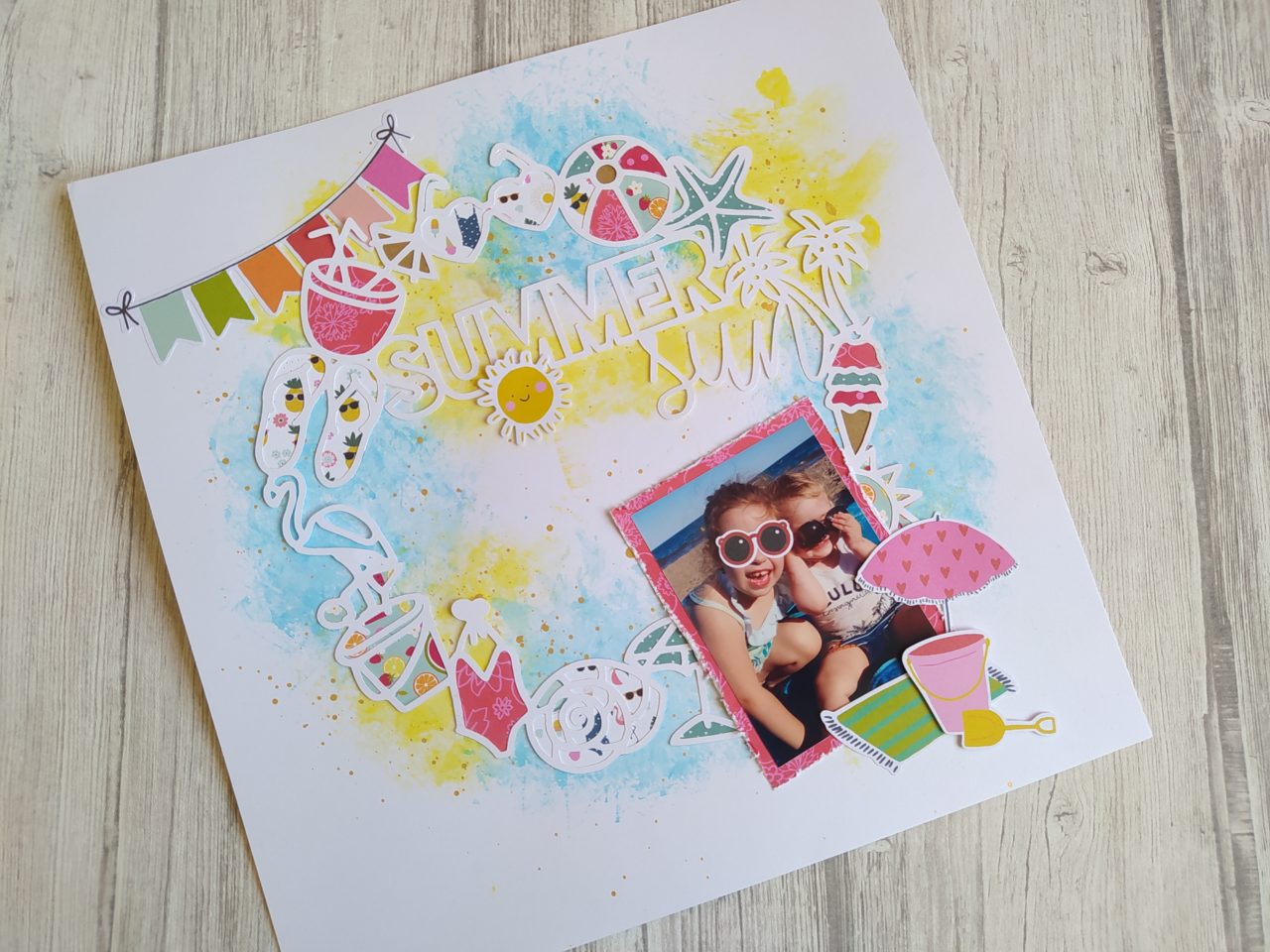 Summer Sun Layout de Paige Evans - Madmoizelle Cupcake