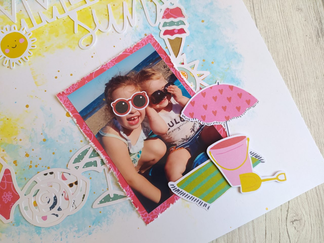 Summer Sun Layout de Paige Evans - Madmoizelle Cupcake